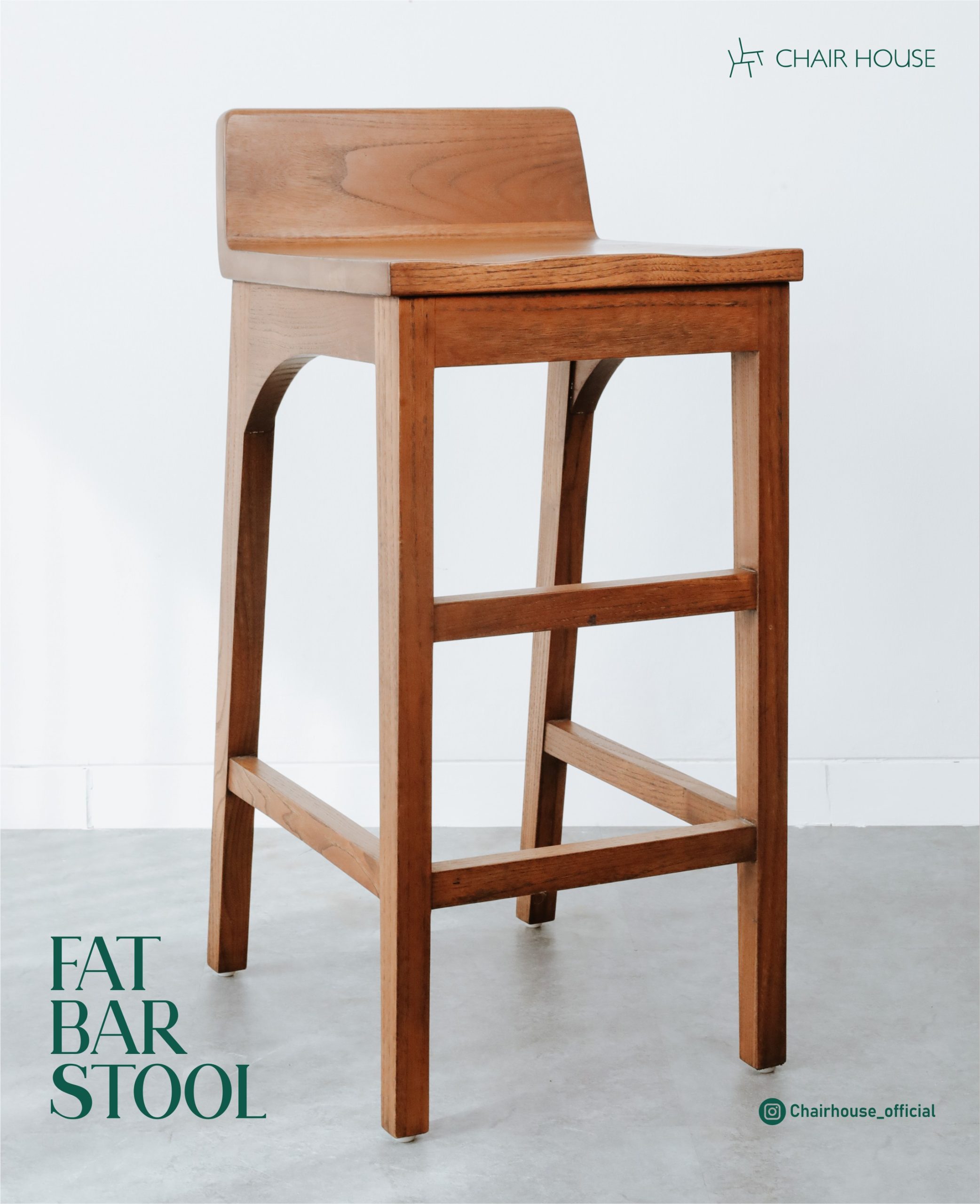 teak bar stool